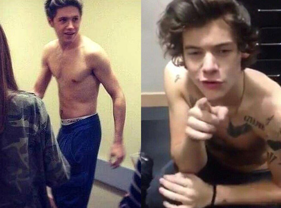 One Direction's Harry Styles & Niall Horan Pose Shirtless—See the ... One Direction's Harry Styles & Niall Horan Pose Shirtless—See the ...